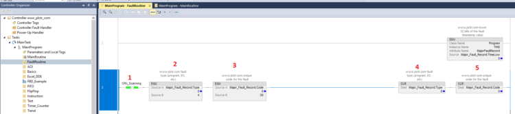 Create Controller Fault Routine Plc Programming And Automation