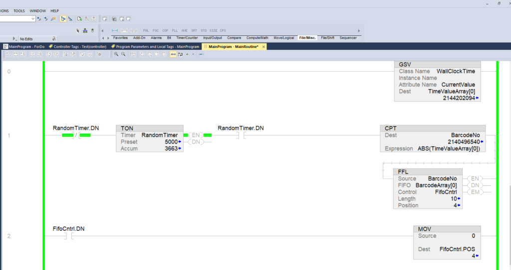 PLC FIFO Instructure Usage (FFL) - PLC Programming & Automation
