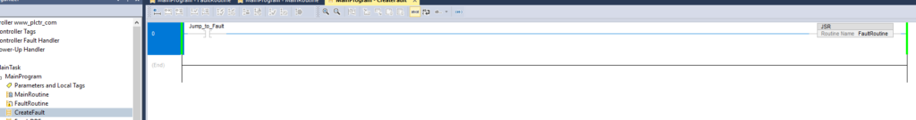 Create Controller Fault Routine Plc Programming And Automation