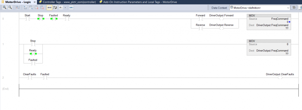 Studio 5000 Logix Designer Add-On Instructions Create - PLC Programming ...